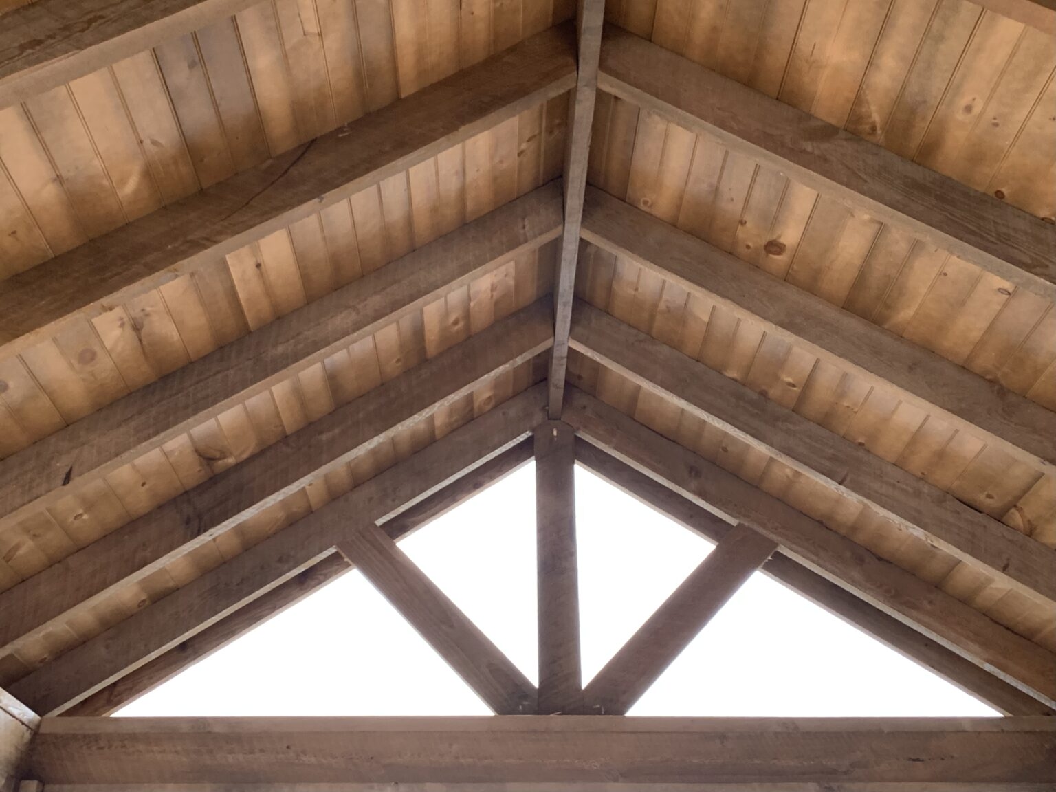 12X16 Rough Cut Hemlock Pavilion - Pine Creek Structures