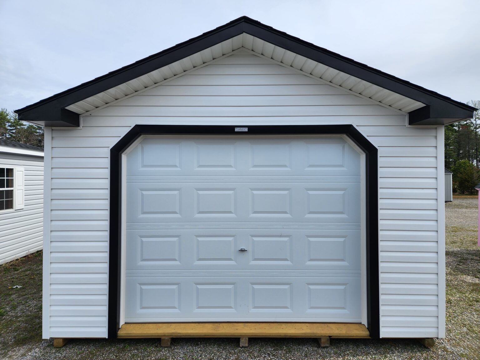 14x20 Vinyl Peak Garage - Pine Creek Structures